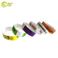 China Custom Tyvek Wristband for Events 250x25mm or 250x19mm Waterproof Adhesive Closure for sale