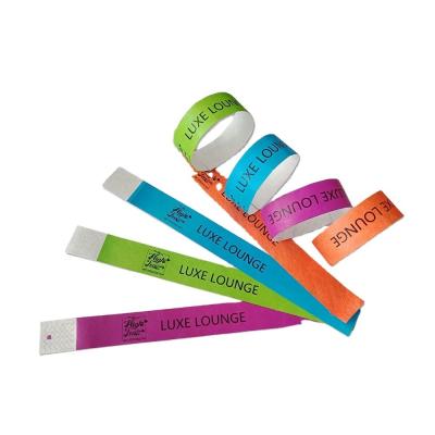 China Custom Tyvek Paper Wristbands for Events Festivals Waterproof 19mm x 250mm for sale