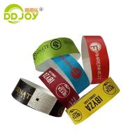 China Durable Purple Tyvek Wristbands for Events 250x25mm One Time Use for sale