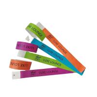 China Custom Logo Tyvek Wristband Disposable Paper Bracelet 250x25mm for Events for sale