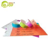 China Custom Logo Tyvek Wristband Disposable Paper Bracelet 250x25mm for Events for sale