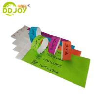 China Custom Logo Tyvek Wristband Disposable Paper Bracelet 250x25mm for Events for sale
