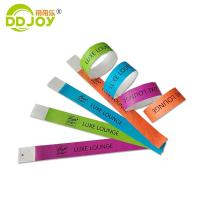 China Custom Logo Tyvek Wristband Disposable Paper Bracelet 250x25mm for Events for sale