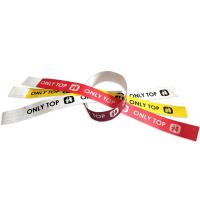 China Custom Letters Theme Tyvek Paper Wrist Band for Event Security and Identification for sale