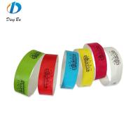 China Custom Letters Theme Tyvek Paper Wrist Band for Event Security and Identification for sale