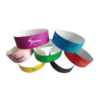 China Custom Tyvek Waterproof Wristband 250x19mm for Events Parties Festivals Weddings OEM for sale