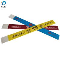 China Custom Tyvek Waterproof Wristband 250x19mm for Events Parties Festivals Weddings OEM for sale