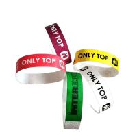 China Custom Tyvek Paper Wrist Bands 250x19mm 250x25mm Digital Printing for Event Party Supplies for sale