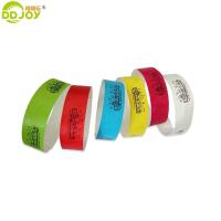 China Custom Tyvek Paper Wrist Bands 250x19mm 250x25mm Digital Printing for Event Party Supplies for sale