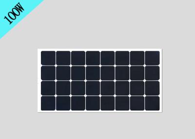 China High Power Sunpower 100 Watt Solar Panel , Silicon Flexible Monocrystalline Solar Panel for sale