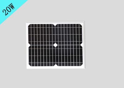 China 20 Watt Small Monocrystalline Solar Panels For Solar LED Garden Light / Solar Lighting for sale