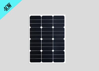 China 40W Sunpower Monocrystalline Solar Panels For Outdoor Camping Charging for sale