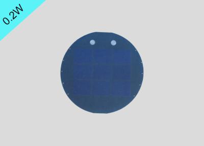China Rounded Low Power Solar Panels , Photovoltaic Solar Panels 0.2 Watt 60mm Diameter for sale