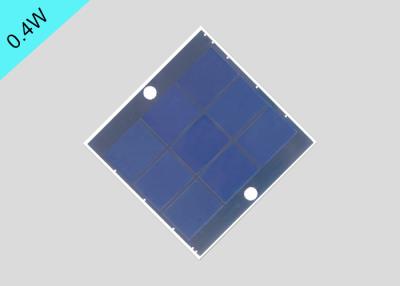 China Quadrate Monocrystalline Sunpower Solar Panels 0.4W 4.95 Volt With Pet Front Cover for sale