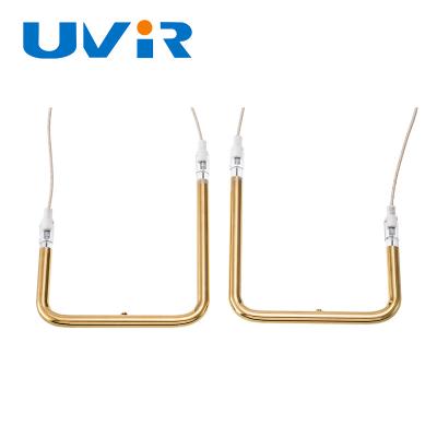 China 230V 910W Gold Infrared Heating Element Quartz Tube for sale