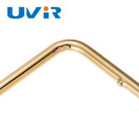 China 230V 910W Gold Infrared Heating Element Quartz Tube 10mm 3D U Shape for sale