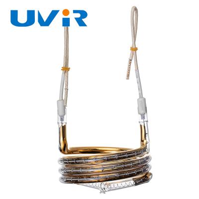 China Gold Coated Ring Shaped Infrared Heating Element 2700W 380V for sale