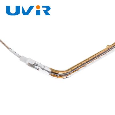 China 3D Contoured Gold Reflector Infrared Heating Element Tube with 150-6000W Power for Plastic Welding for sale
