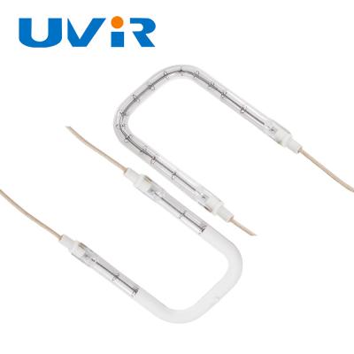China UVIR U-Shaped White Halogen Infrared Heating Lamp 10mm for sale