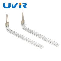 China Transparent Double Quartz Halogen Heating Tube 45-480V for sale