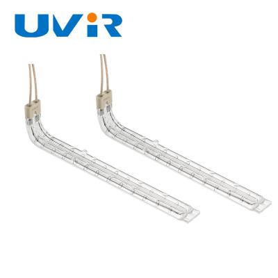 China Transparent Double Quartz Halogen Heating Tube 45-480V for sale