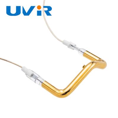 China Gold Coated Quartz Heating Lamp for Auto Plastic Welding for sale