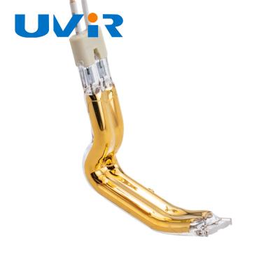 China 150-6000W L-Shaped Gold Plated Infrared Heating Tube for sale