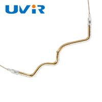 China Gold Plated Quartz Infrared Heating Element Tube 1050W for sale