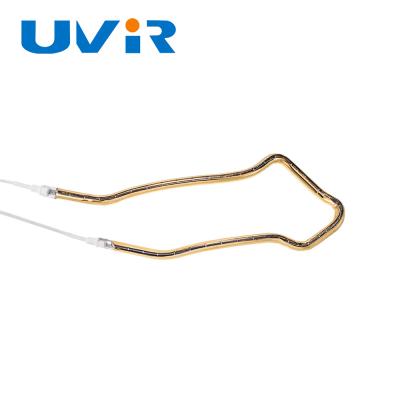 China 3D Gold Coated Quartz Infrared Heating Lamp Tube 150-6000W for sale