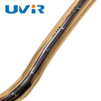 China 3D Gold Coated Quartz Infrared Heating Lamp Tube 150-6000W for sale
