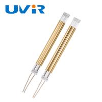 China 2550W Gold Twin Tube Medium Wave Infrared Lamp 400V for sale