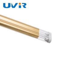 China 2550W Gold Twin Tube Medium Wave Infrared Lamp 400V for sale
