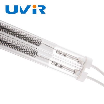 China 4800W Twin Tube Medium Wave Infrared Lamp Quartz Heating for sale