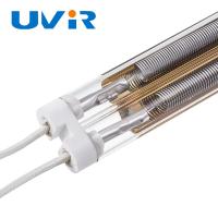 China 4400W Medium Wave Infrared Lamp Gold Coated Quartz Tube for sale