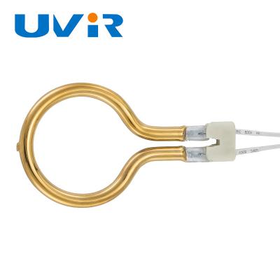 China Quartz Ring Infrared Lamps 8-14mm Diameter 100-7600W Gold Reflector for sale