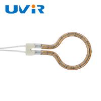 China Ring Quartz Infrared Heating Lamp 100-7600W Gold Coated for sale