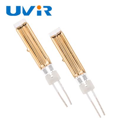 China Gold Plated Twin Tube Short Wave Infrared Heating Lamp 400-6000W for sale