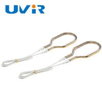 China UVIR Gold Coated Quartz Infrared Heating Lamp Tube 100-7600W for sale