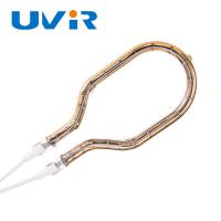 China Gold Reflector Quartz Tube Infrared Heating Lamp 200-6000W for sale