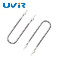 China U-Shaped Halogen Infrared Heating Lamp Tube with 10000-20000h Lifespan, 1100-2600°C Filament Temp, and Gold/White Coating for Industrial Equipment for sale