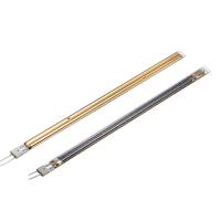 China 4000W Gold Coated Twin Tube Carbon Fiber IR Heating Lamp for sale