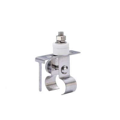 China Medium Wave IR Lamp Holder 15x33mm Ceramic Aluminum Twin Tube for sale