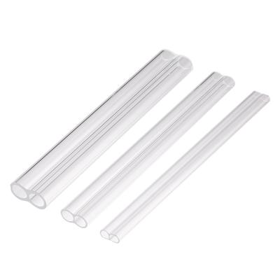 China Clear Quartz Tube for Twin Tube Infrared Lamps 8-33mm for sale