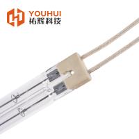 China Clear Quartz Twin Tube Infrared Lamp 200-6000W 55-575V TC01 Base for sale