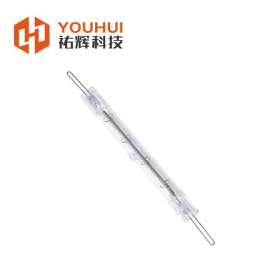 China Customizable 200-4000W Clear Quartz Tungsten Filament Infrared Heating Lamp with 1-2μm Wavelength and 5000h Working Time for sale
