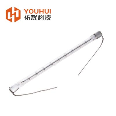 China High quality quartz halogen heating lamp tube appears on both ends for sale