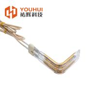 China L Shape Gold Coated Infrared Heating Element Tube with Visible Light Transmission >93% and UV Light Transmission >85% for Industrial Applications for sale