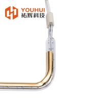 China 150-6000W Gold Reflector L-shape Twin Tube Infrared Heating Element Tube for Automotive Industry for sale