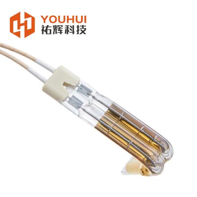 China OEM Custom Shape 600W High Purity Quartz Infrared Heating Element Tube with L Shape Design for sale