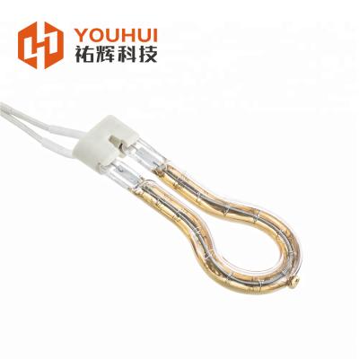 China Customizable Gold Reflector Ring Infrared Lamps with 1-Year Warranty for Industrial Applications for sale